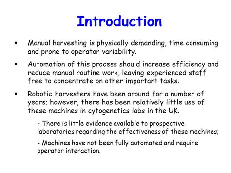 validation of the hanabi piii robotic metaphase cell harvester ppt video online download
