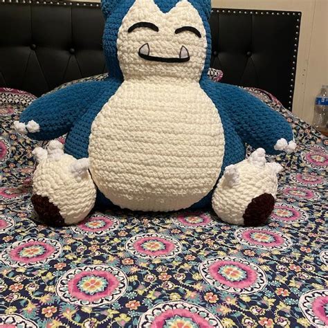 Snorlax Crochet Pattern PDF File Etsy Norway Crochet Patterns