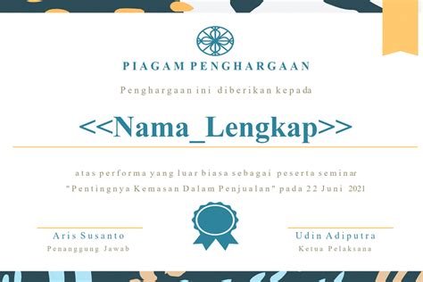 Cara Buat Piagam Penghargaan Membuat Desain Sertifikat Sendiri Di