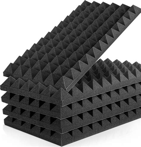 Facmogu Paquete de 6 paneles acústicos autoadhesivos paneles de pared