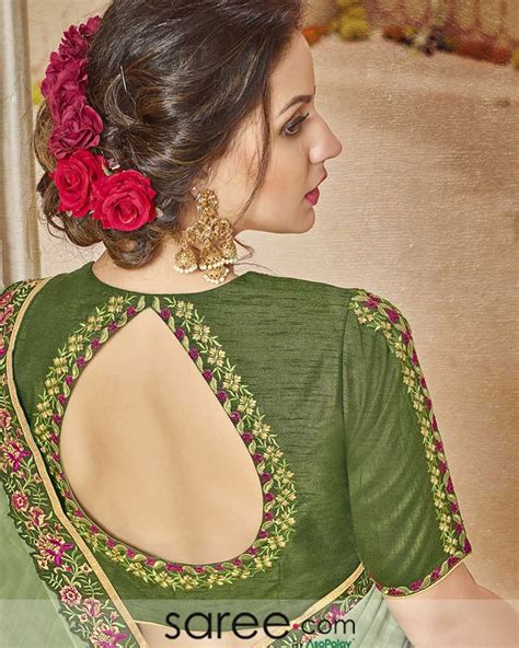 Embroidery Blouse Back Neck Designs Custom Embroidery