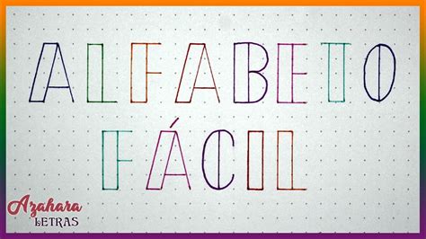 Alfabeto de Lettering Fácil en Mayúsculas YouTube