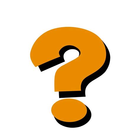 Vector Image Of A Question Mark With Orange Color 12067591 Vector Art