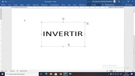 Como Invertir Una Palabra En Word YouTube