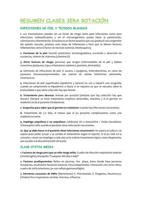Resumen Clases 3era Rotación Roxana López uDocz