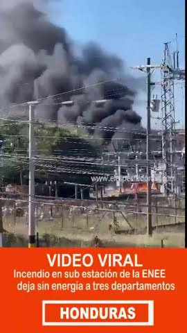 Incendio en sub estación de la ENEE en Comayagua YouTube