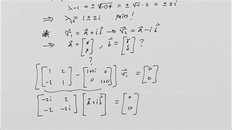 complex eigenvalue example youtube