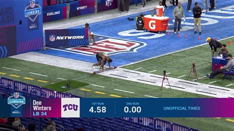 LB Dee Winters TCU Runs A 4 49 Second 40 Yard Dash At 2023 NFL Combine
