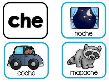 Cha Che Chi Cho Chu Lectoescritura Palabras