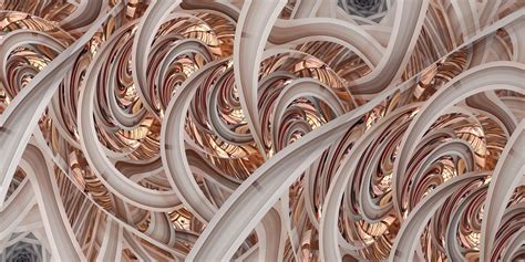 fractal apophysis golden ratio fibonacci sequence digital art 3d gold waves wallpaper