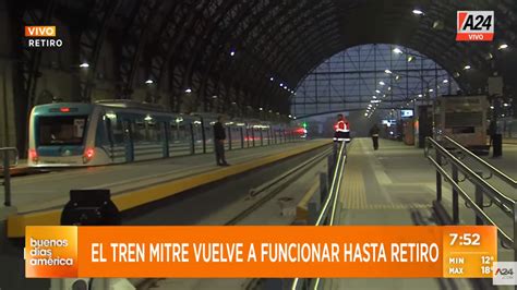 Qué ramales de la Línea Mitre volvieron a funcionar hasta Retiro