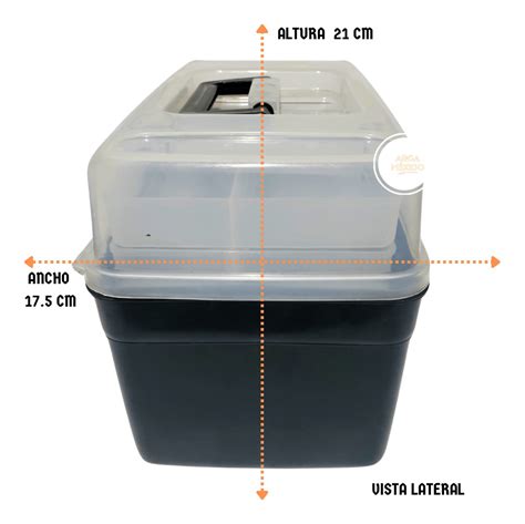 Caja Organizadora Pl Stico Maleta Multiusos Port Til Con Asa Venta De