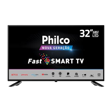 Smart TV 32 Philco LED HD PTV32D10N5SKH 2 HDMI 2 USB Schumann