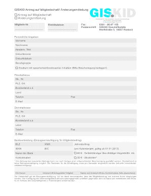 Ausf Llbar Online Giskid Antrag Auf Mitgliedschaft Giskideu Fax Email