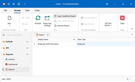 Create Predefined Static Reports XAF Cross Platform NET App UI
