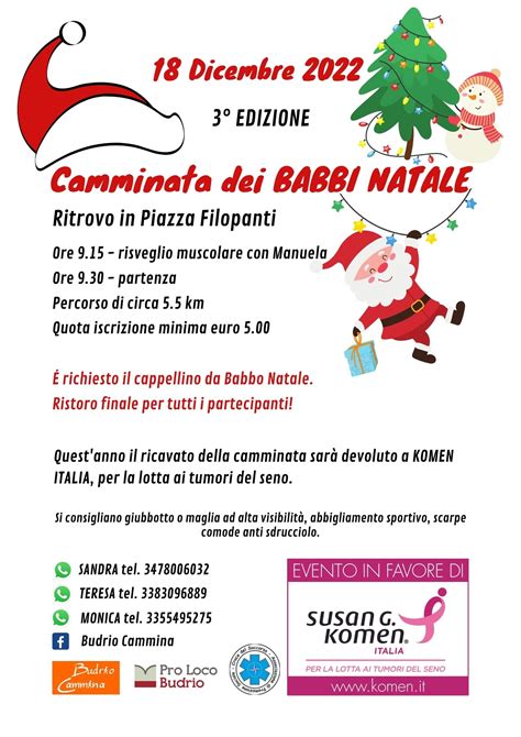 Camminata Dei Babbi Natale Budrio Welcome