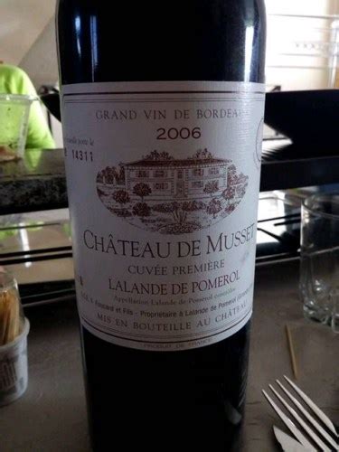2006 Foucard Fils Château de Musset Cuvée Premiere Lalande de Pomerol