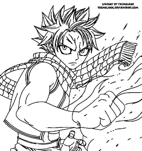 Coloriage Fairy Tail Natsu En Dragon Dessin Gratuit Imprimer