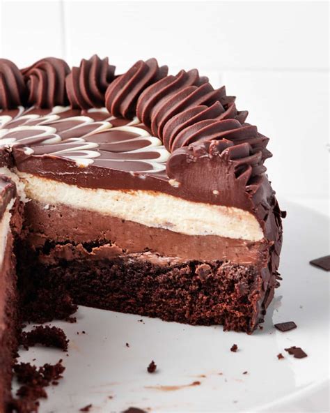 Black Tie Mousse Cake Recipe Four Layer Mousse Cake Bonni Bakery