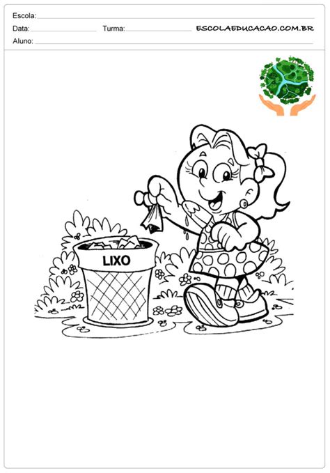 Desenhos Para Colorir Sobre O Meio Ambiente Para Imprimir