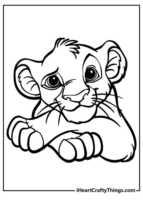 Color Therapy Coloring Pages Lion King