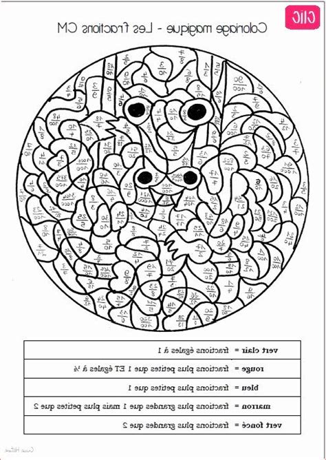 11 Adorable Coloriage Magique Fraction Collection COLORIAGE