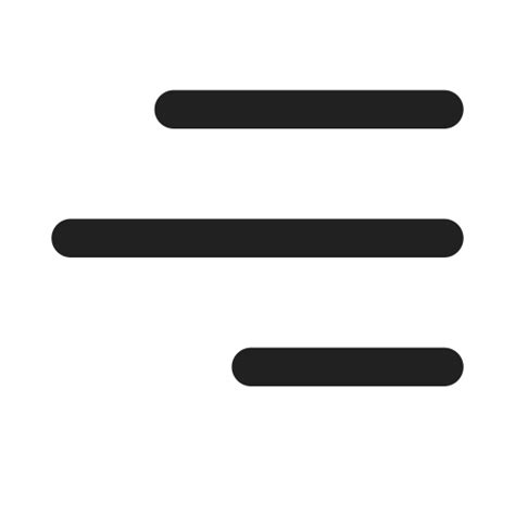 Tekst Lijn Rechts Gevuld Pictogram In Fluent Solid 20px