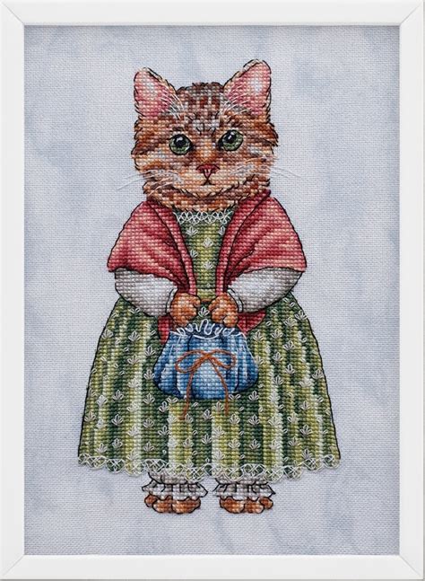 Lady Cat Cross Stitch Pattern Code Dm Darya Mastrakova Buy