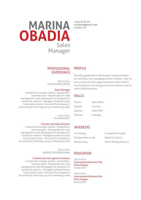 Exemple De Cv Americain