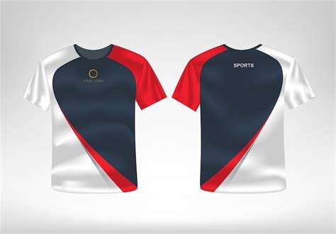 Plantilla de diseño de camiseta deportiva Vector Premium