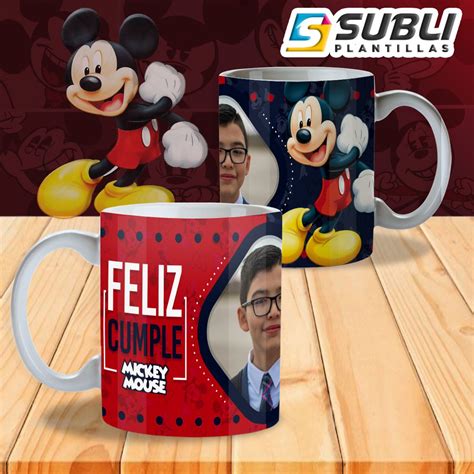 Dise Os Plantillas Para Tazas De Mickey Mouse Subliplantillas