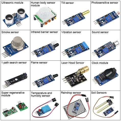 16 In 1 Sensor Kit Suit For Arduino Raspberry Pi Module Kit 16 Kinds Of