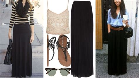 Introducir Imagen Outfit Con Falda Negra Larga Abzlocal Mx
