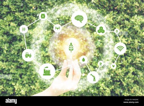Iot Internet Of Things Farmer Agriculture Concept Smart Farm With