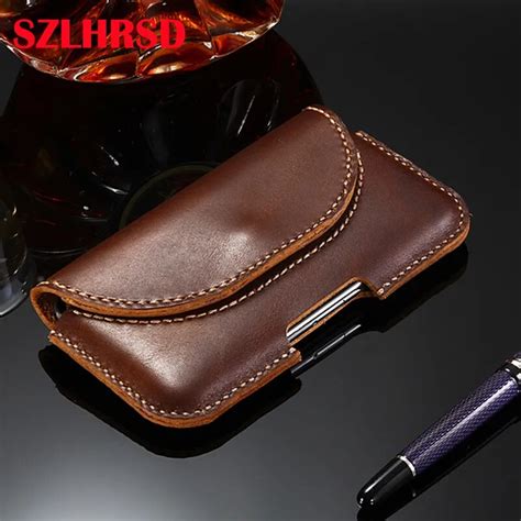 Funda Hecha A Mano Para Ulefone P6000 Plus Funda De Cuero Genuino