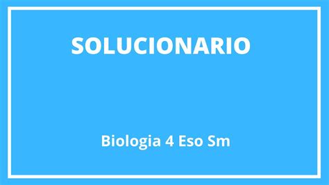 Solucionario Biologia Y Geologia Eso Sm Savia