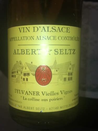 Albert Seltz La Colline Aux Poitiers Vieilles Vignes Sylvaner Vivino