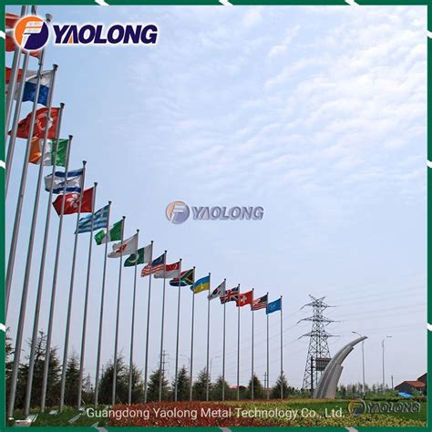 Corrosion Resistant 316L Stainless Steel Flagpole With Internal Halyard