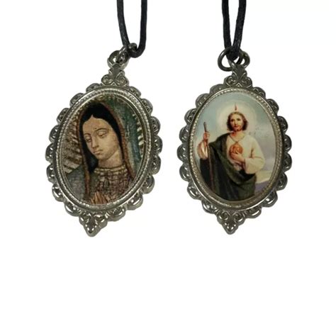 MEDALLA SAN JUDAS Tadeo Virgen De Guadalupe 2 Inches St Jude EUR 6 92