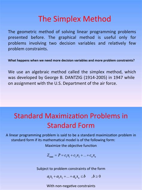 4 the simplex method pdf linear programming theoretical computer science