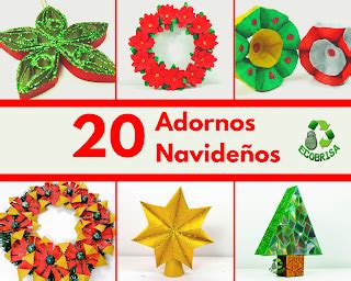 Ecobrisa Manualidades 20 Adornos Navideños Reciclados