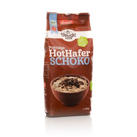 Bio Porridge Hot Hafer Schoko Bauck 400g kaufen Mühlenlädle Onlineshop