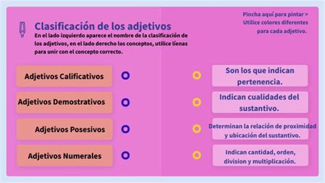 Clasificación de los adjetivos