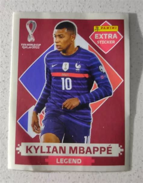 KYLIAN MBAPPE LEGEND EXTRA 2022 Qatar World Cup Sticker PANINI BRAND
