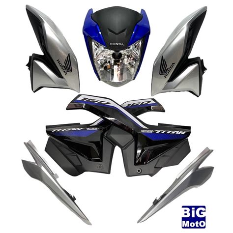 Kit Carenagem CG Titan 160 2022 Frente Farol Completo CG Titan 160