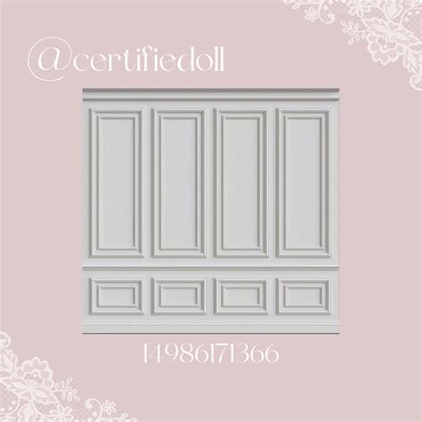 Bloxburg Wall Paneling Decal Code House Decals Bloxburg Decals Codes