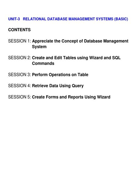 unit 3 rdbms pdf relational database relational model