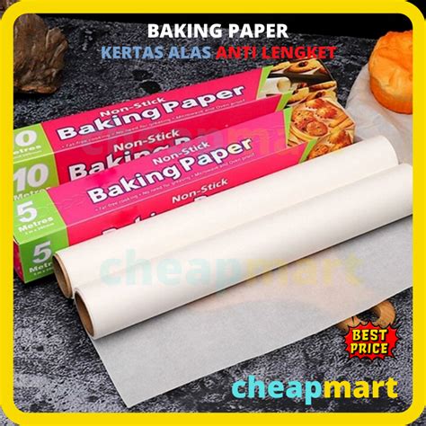 Jual Baking Paper Kertas Baking Kertas Roti Alas Roti Silicone Oil