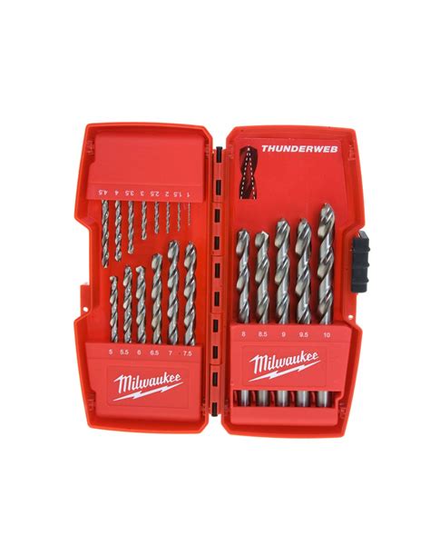 MILWAUKEE WIERTŁA DO METALU HSS G THUNDERWEB 1 10 MM 19 SZTUK ZESTAW