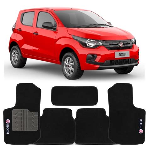 Tapete Fiat Mobi A Bordado Carpete Preto Jogo Pe As Submarino